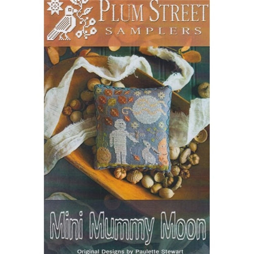 Mini Mummy Moon Cross Stitch Chart by Plum Street Samplers – AllThreads