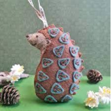 Folk Embroidered Hedgehog Felt Craft Mini Kit by Corinne Lapierre ...