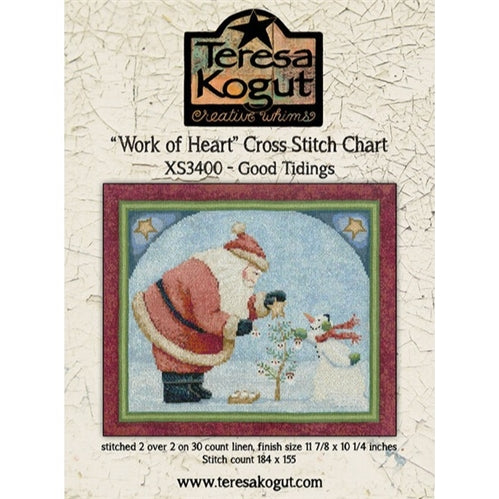 Work Of Heart - Good Tidings Cross Stitch Chart by Teresa Kogut ...