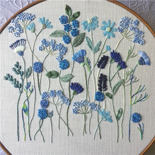 Tranquil Flowers Embroidery Kit by Roseworks Designs – AllThreads