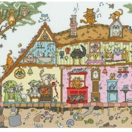 Cat Cottage - A Cut Thru Design Kit by Bothy Threads – AllThreads