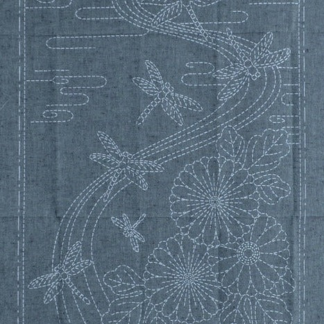Sashiko Cloth Twilight Dragonfly – AllThreads