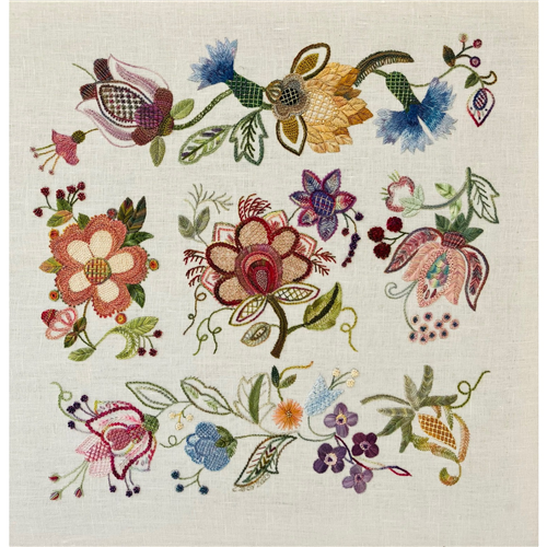 Jacobean Jamboree Embroidery Kit by Roseworks Designs – AllThreads