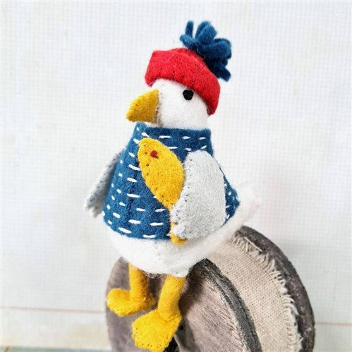 Sam the Seagull Felt Craft Mini Kit by Corinne Lapierre – AllThreads
