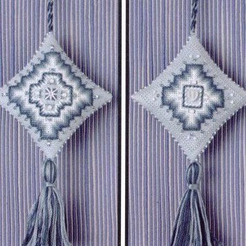 Blue Bargello Fob Chart by The Sweetheart Tree (with embellishments ...